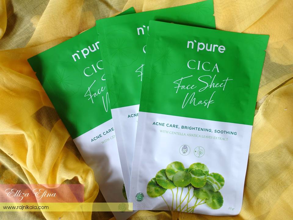 Elliza Efina: [REVIEW] N’Pure Cica Face Sheet Mask (Acne Care ...