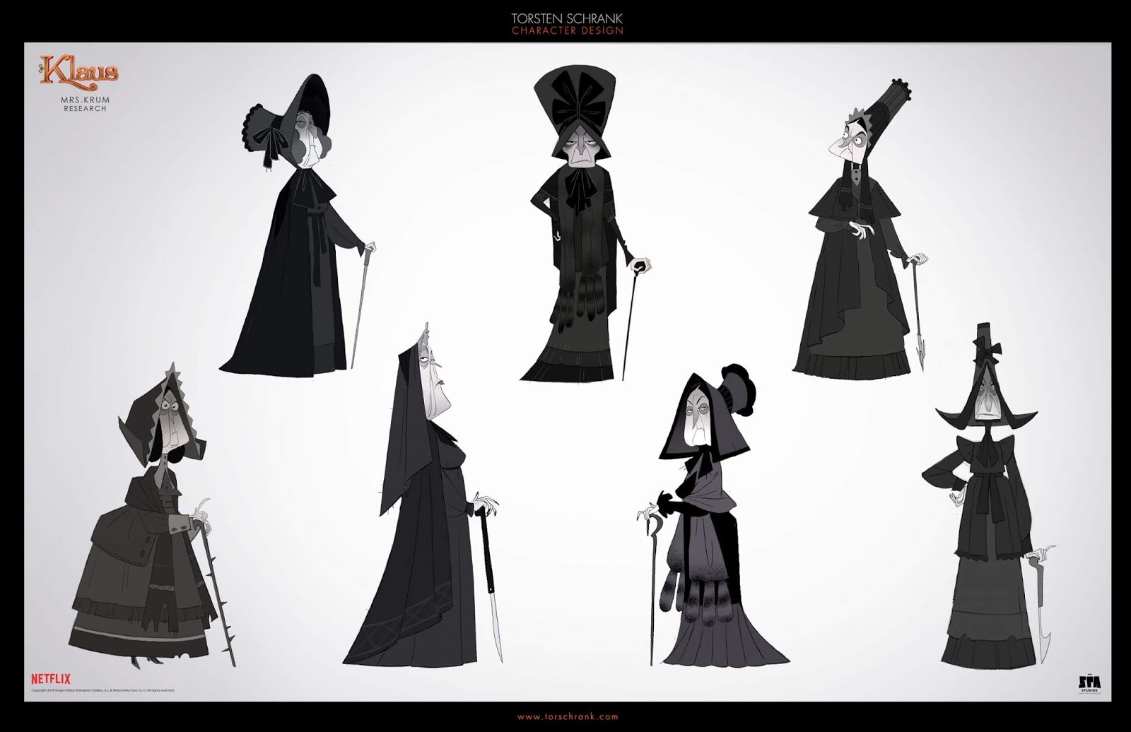 Living Lines Library: Klaus (2019) - Character Design