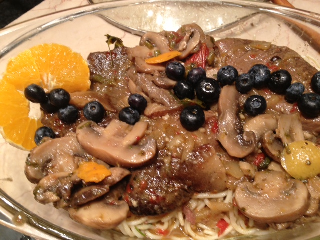 Muska konyhája: Szarvas illatos sült gombával