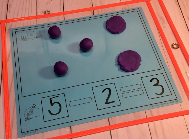 Guided Math Mats for Kindergarten - First Grade Centers and More