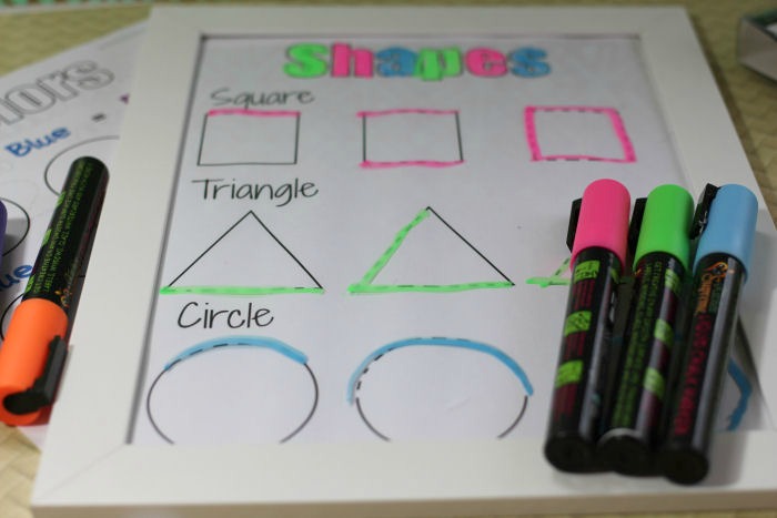 Framed Worksheet Fun with Liquid Chalk Markers + Printables - First ...