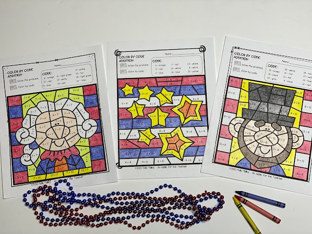 An Apple For The Teacher: Presidents' Day Color By Number