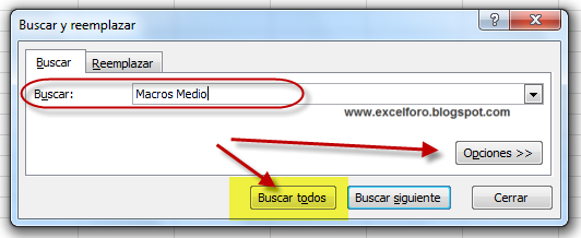 La herramienta Buscar y Reemplazar: Buscar Todos en Excel. | EXCEL FORO ...
