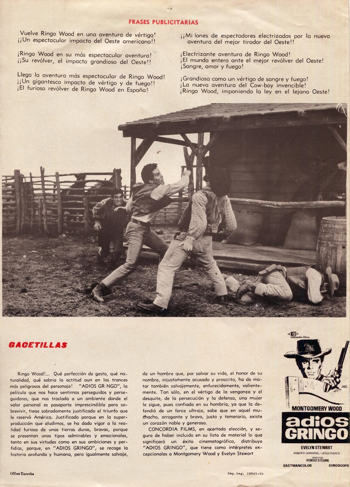 MON NOM EST PERSONNE: LES IMAGES DU WESTERN SPAGHETTI.: "ADIOS GRINGO ...