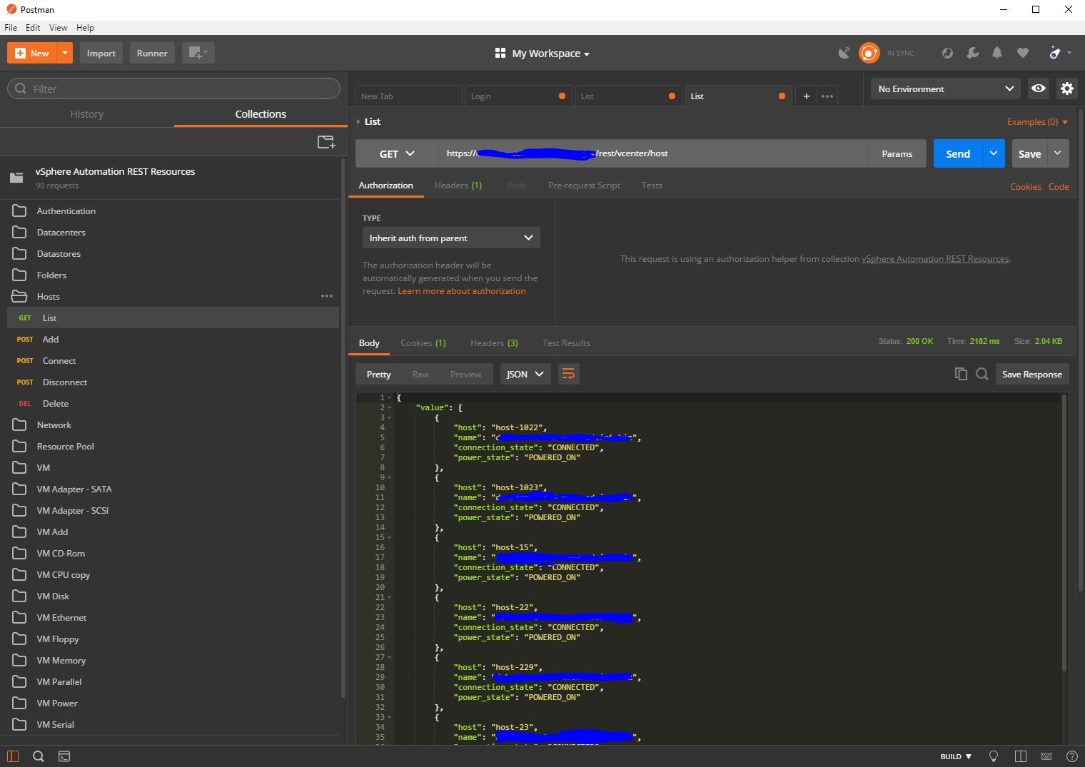 Startup guide for vSphere Automation SDK for REST API