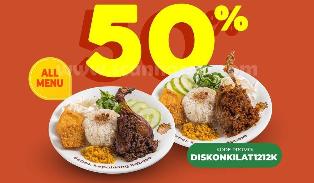 Bebek BKB Promo Flash Sale 12.12 - Diskon 50% khusus pesan via Grabfood ...