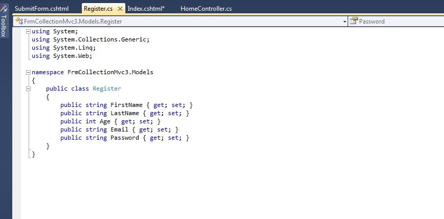 ASP.NET MVC FormCollection Example | 20Fingers2Brains