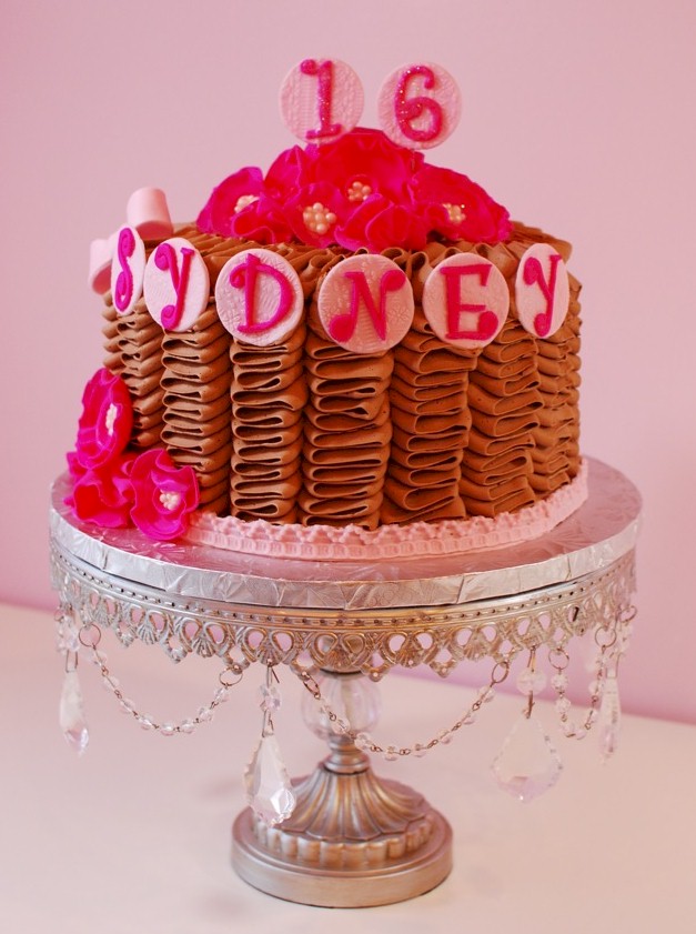 Cup a Dee Cakes Blog: Sydney's Sweet 16 Cake