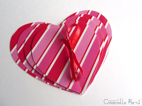Créastelle Party: DIY cœurs 3D en papier