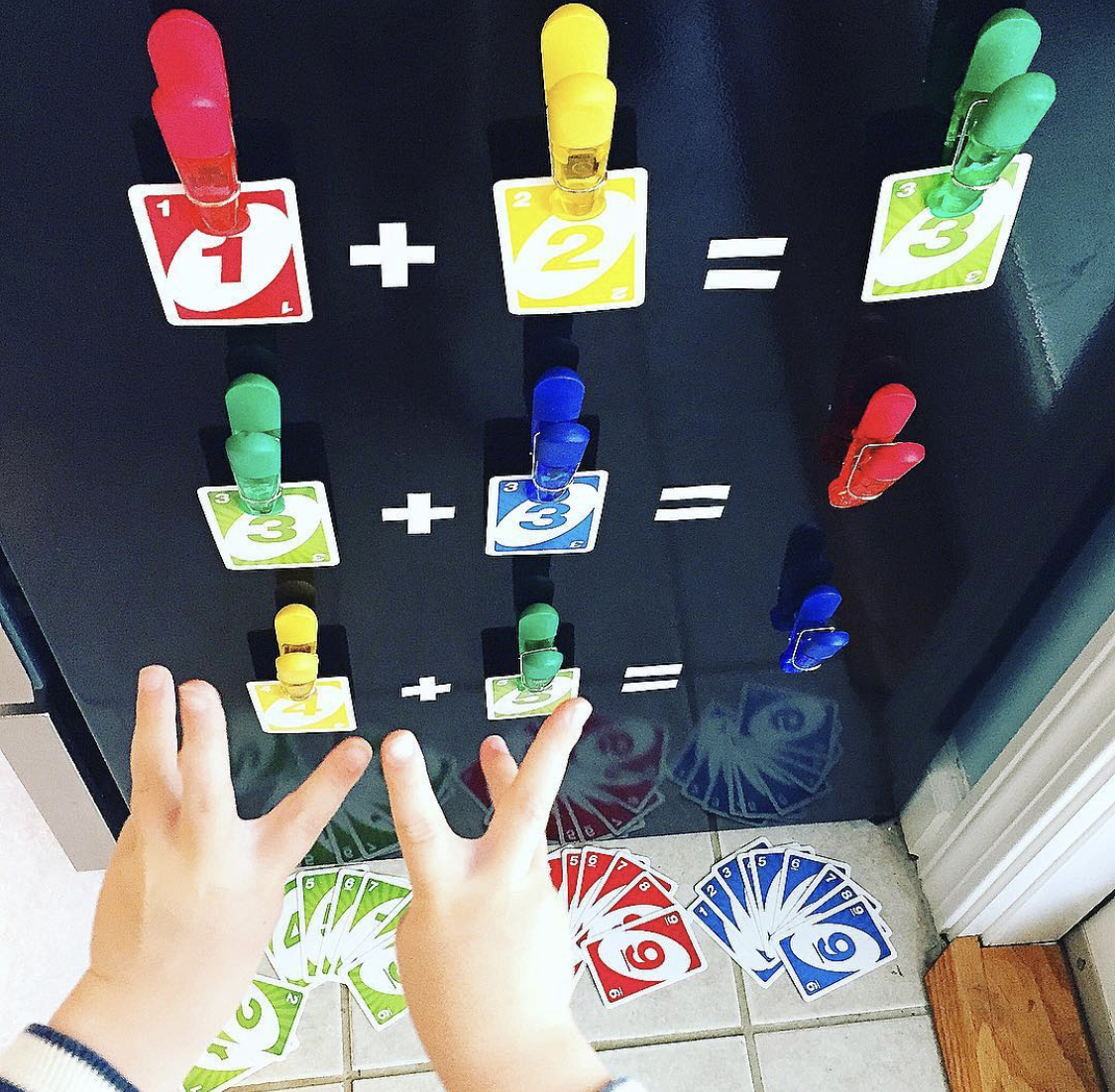Find the Little Mind: Simple Math Starters with UNO Cards