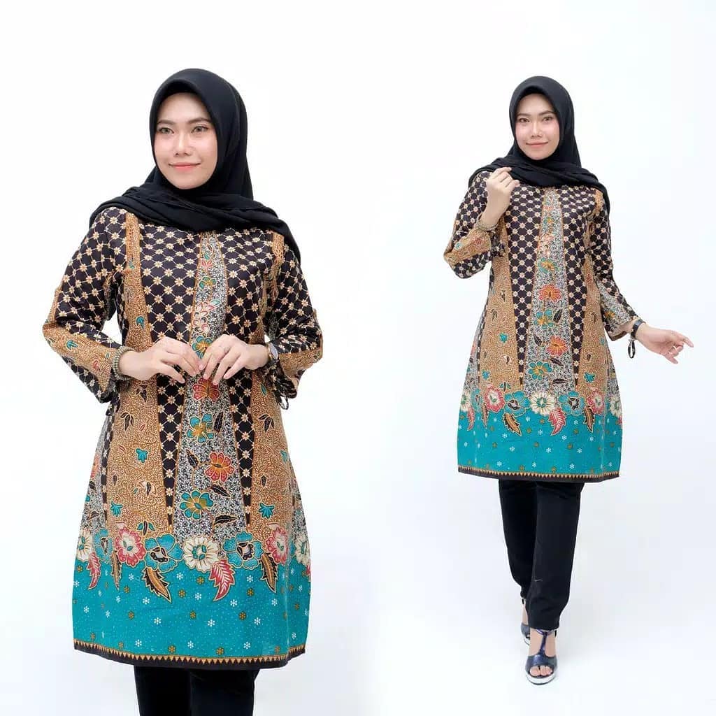 Model Tunik Batik Terbaik 2020 Desain Mewah Dan Modern - Model Baju Korea