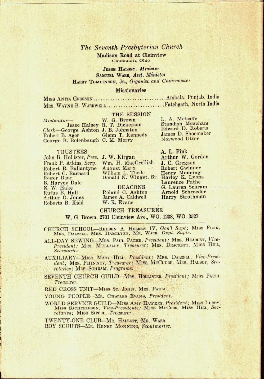 Notes on the Jesse Halsey History Project: The Messenger | 1940