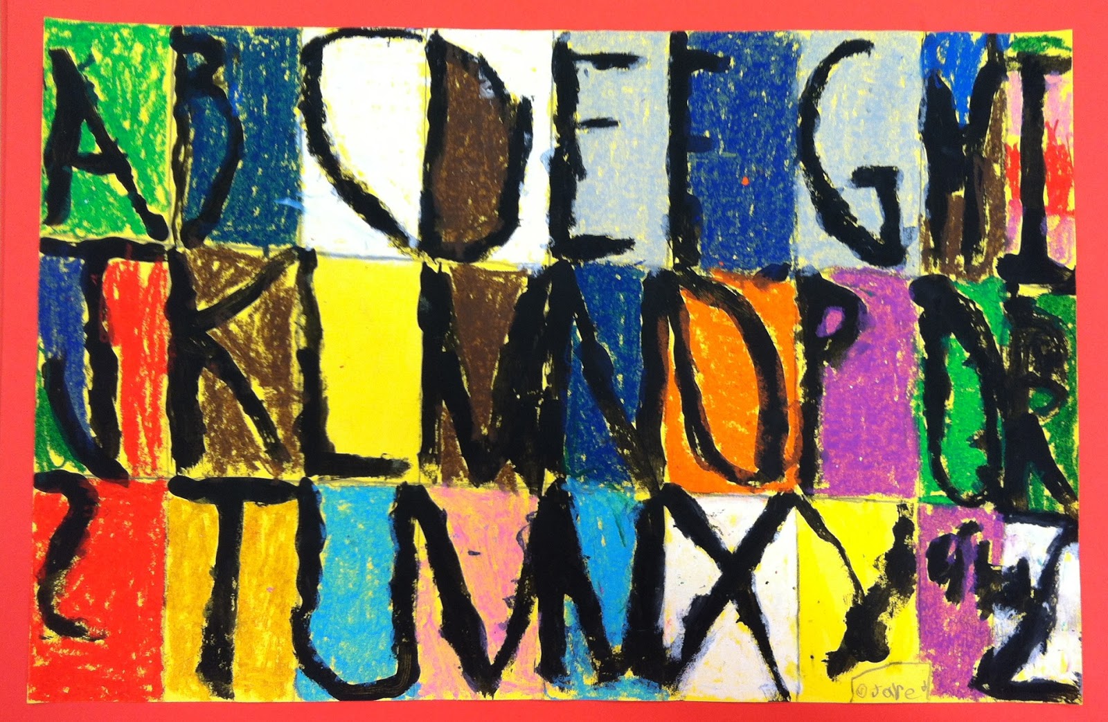 ART with Mrs. A: 1st Grade ABC Art