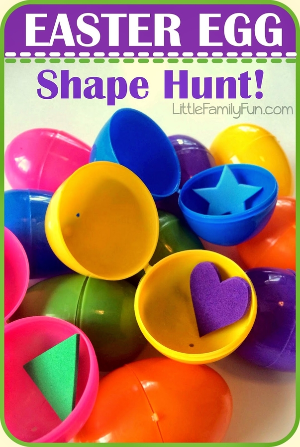 Little Family Fun: Easter Egg Shape Hunt!