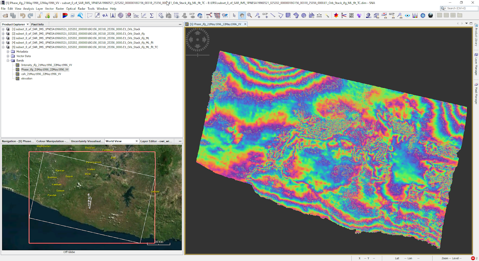 Pembuatan DEM Menggunakan Teknik Interferometri SAR (Eksperimen ...