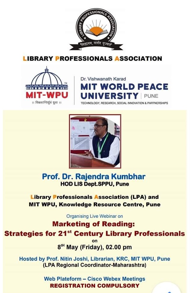 Library Professionals Association (LPA)Organising Live Webinar on ...