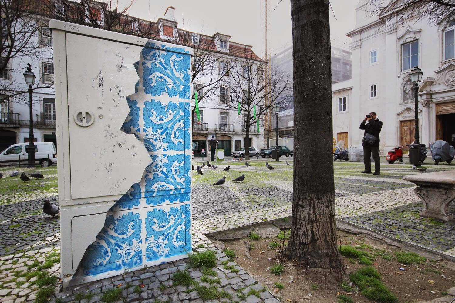 Add Fuel creates a new piece on the streets of Lisbon – StreetArtNews