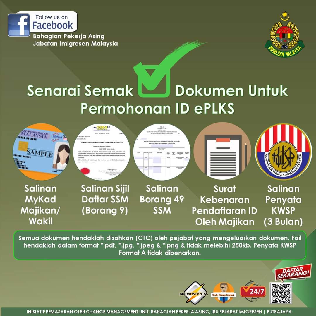Semua Urusan Lanjutan Pas Lawatan (Kerja Sementara) atau PLKS Adalah ...