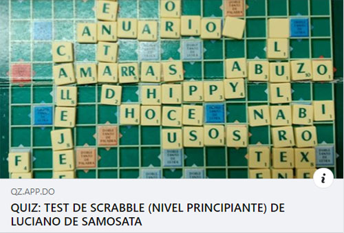 Escribe Scrabble: Quiz -LS003