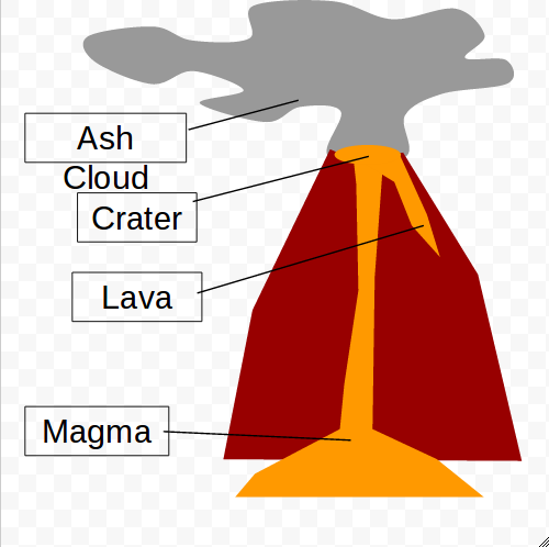 Daisy @ Pt England School: labelling a volcano