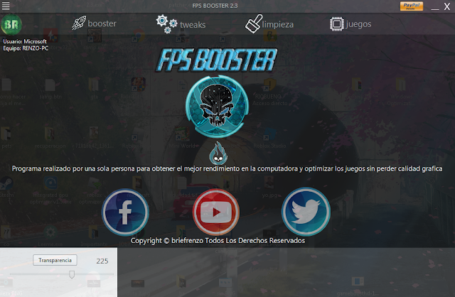 Fps booster (versión actual 2.3)