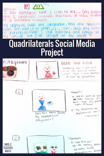 Awesome Quadrilateral Project | Mrs. E Teaches Math