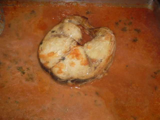 Entre Copos e Pratos: Peixe meca ao forno