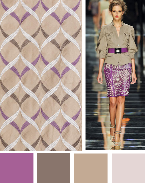 inspired palette {violet + khaki}