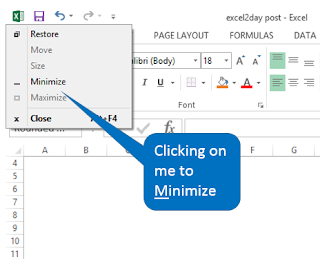 5 Alternative Shortcut Ways Minimize Your Excel Workbook, Read It Now! | ExcelTip2Day
