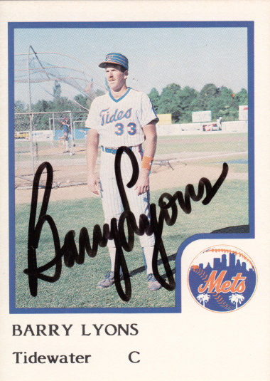 Daily Autograph: Barry Lyons