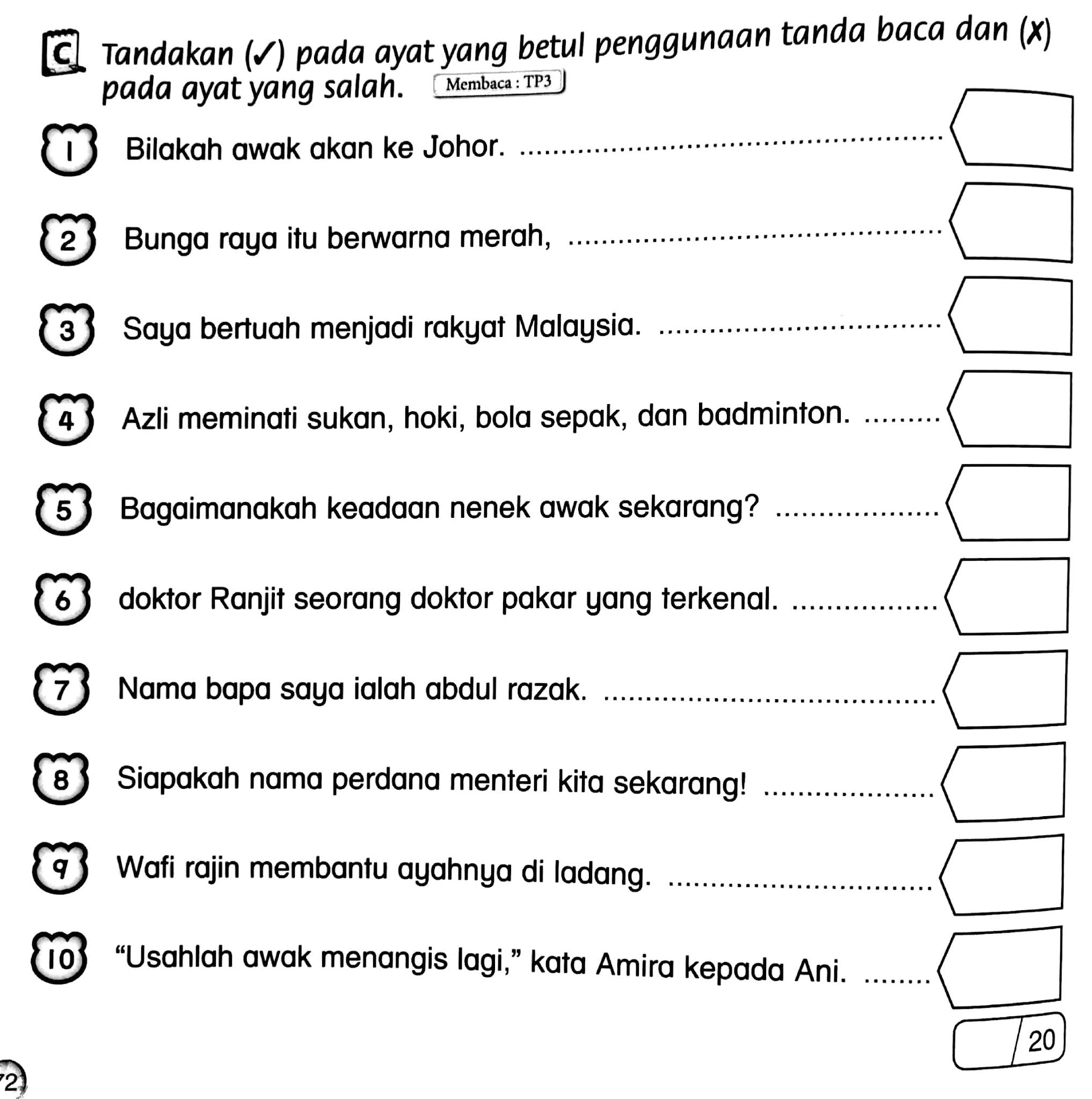 Latihan Tanda Baca Tahun 1 Documents Rezfoods Resep Masakan Indonesia - Riset
