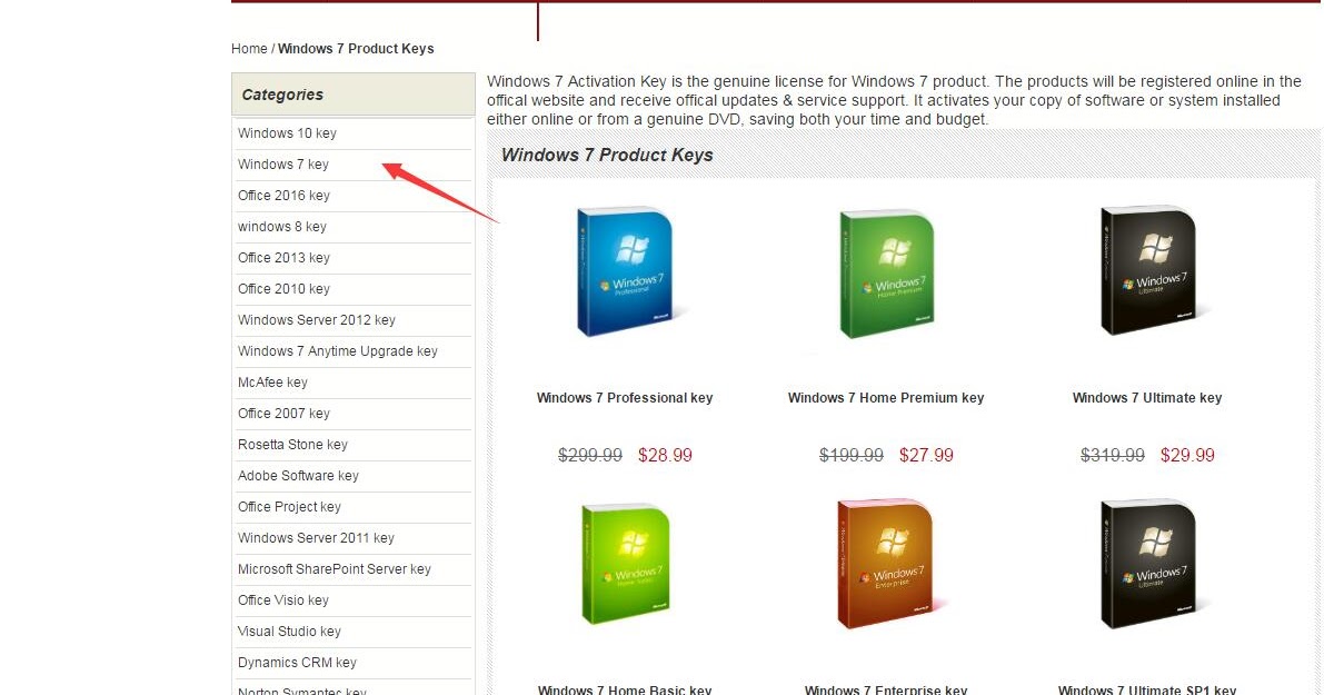 Windows 7 Product Key