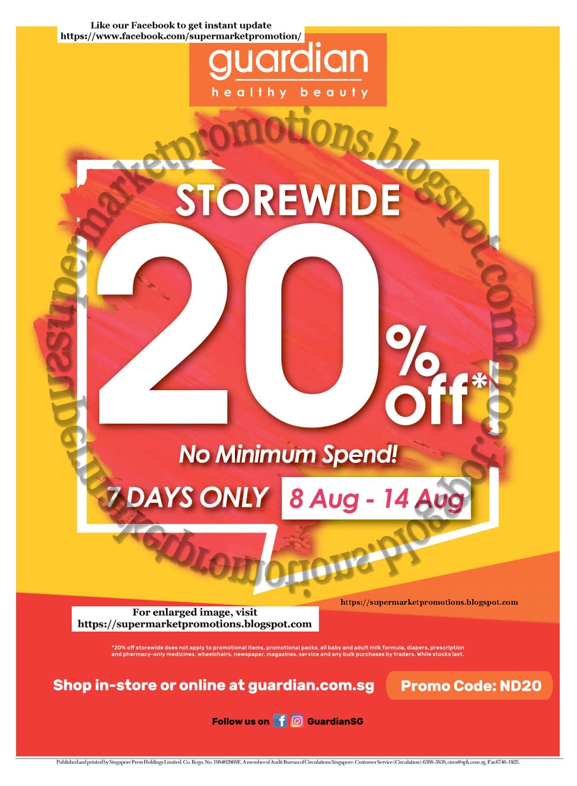 Guardian Pharmacy Promotion 08 - 14 August 2019 ~ Supermarket Promotions