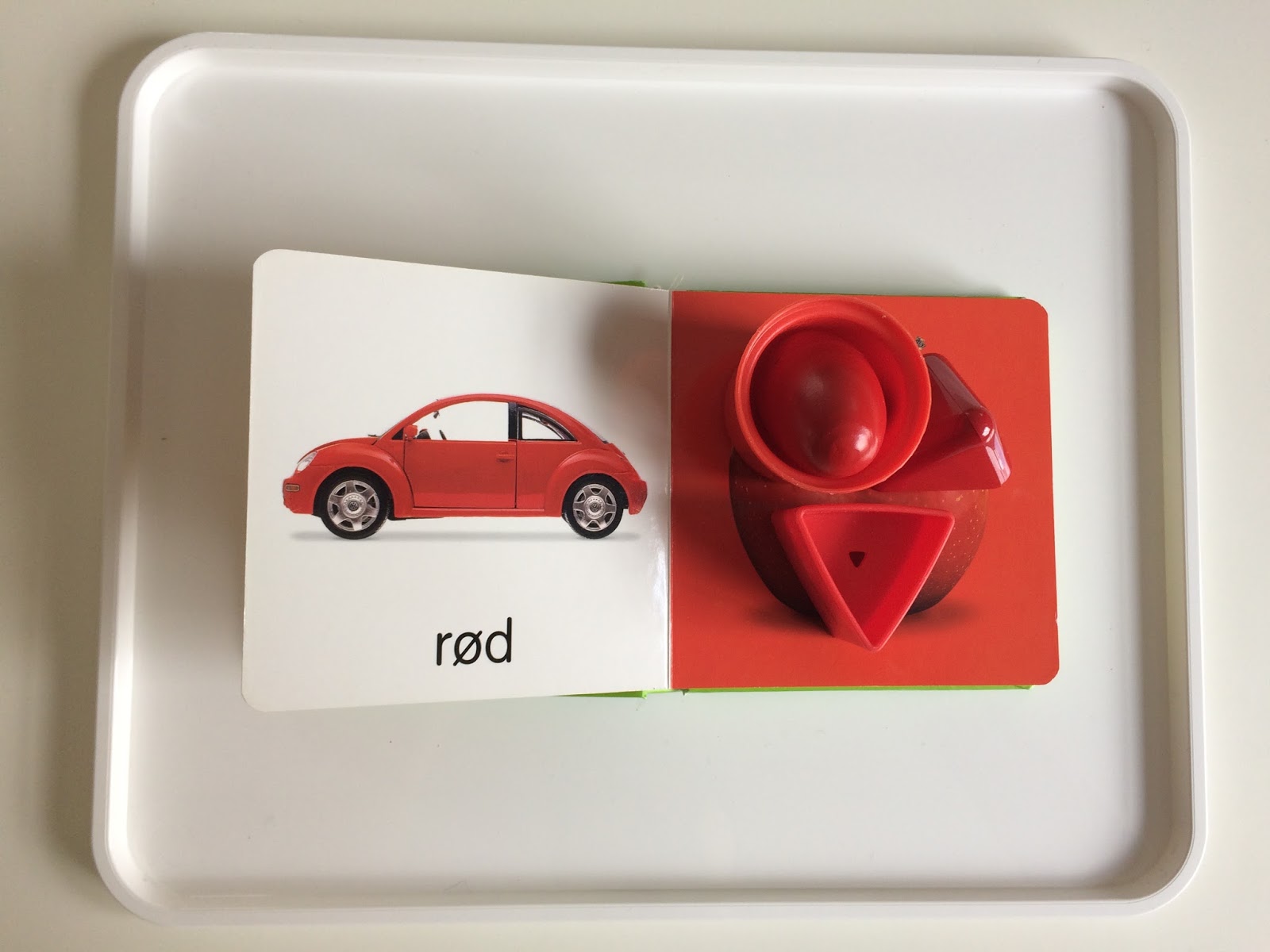 Family FECS: Matching Colors Using Baby Book & Toys