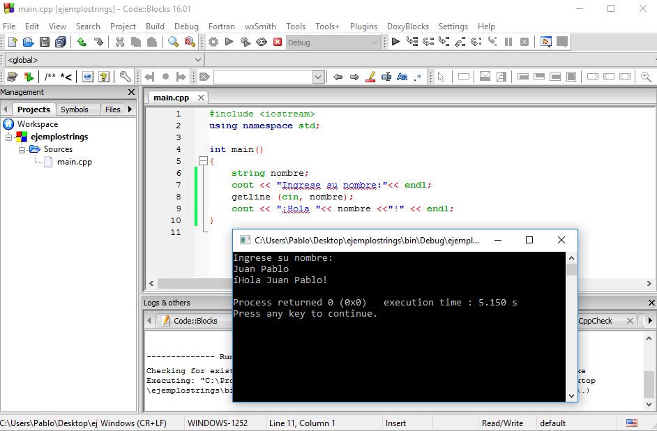 Curso de C++: 4.1 Cadenas de caracteres: strings Curso de C++: 4.1 Cadenas de caracteres: strings