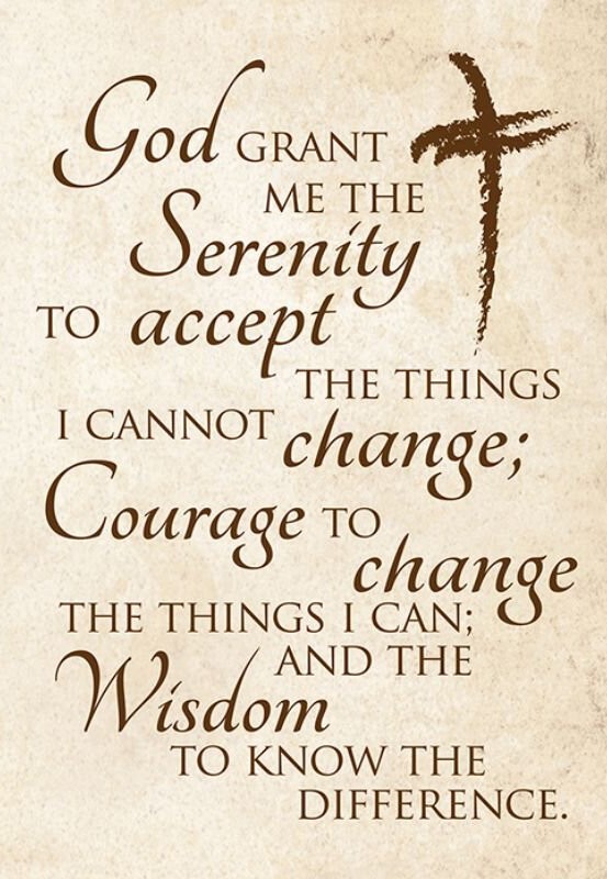 Daily Prayer: prayer of serenity