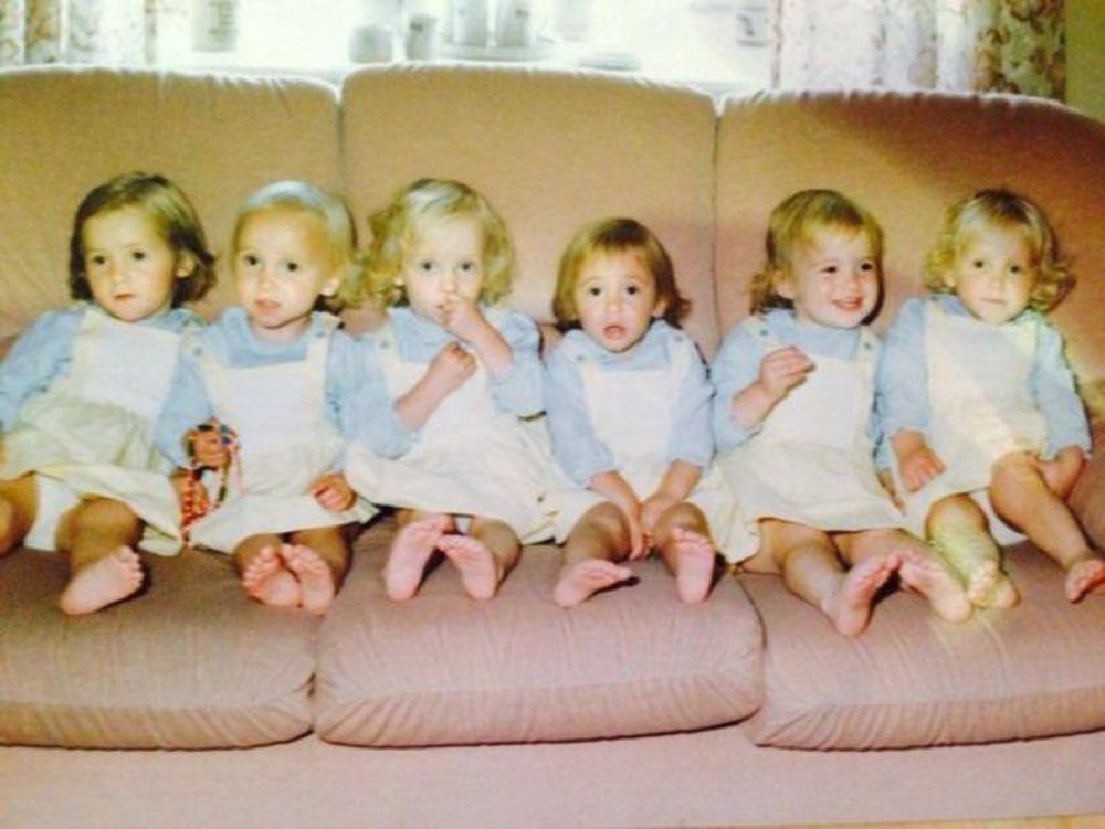 The World’s First Known Surviving Set of All-Girl Sextuplets ~ Vintage ...