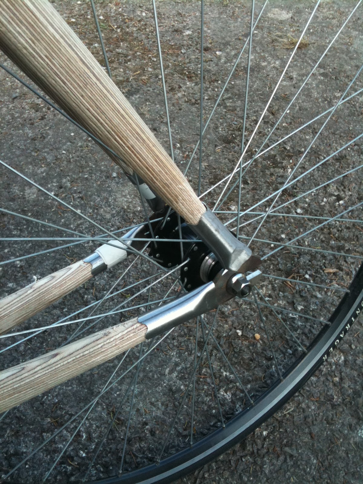 Building a wooden bike.: Drop outs....
