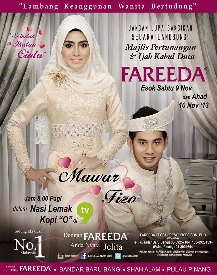 Nota Mukmin: Majlis Pertunangan Fizo Omar dan Mawar Fareeda