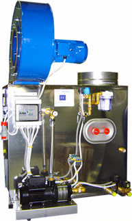 Abbattitore di fuliggine trattamento dei fumi di cottura per ...