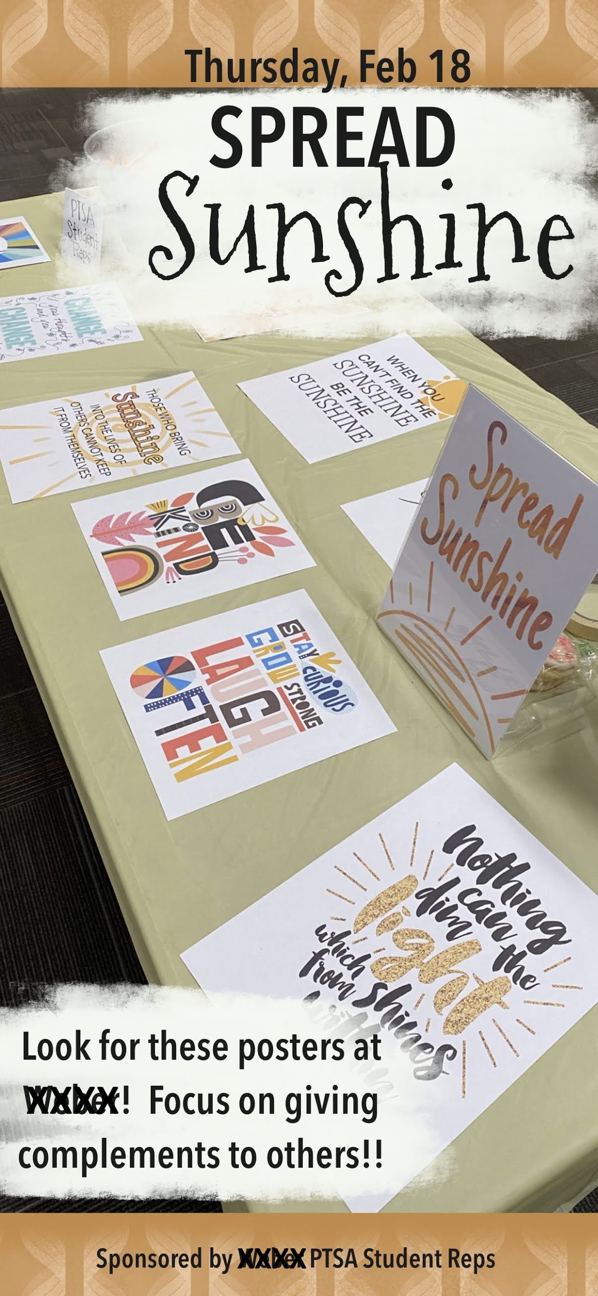 Life's Journey To Perfection: Spreading Sunshine PTSA Student Rep Week ...