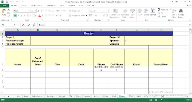 Project Management Template Excel