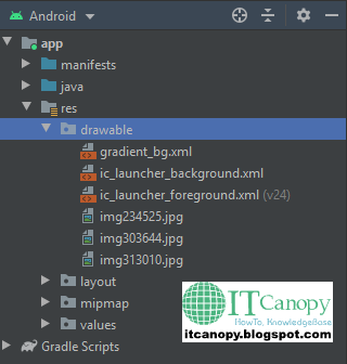 How to add an image to the "drawable" folder in Android Studio