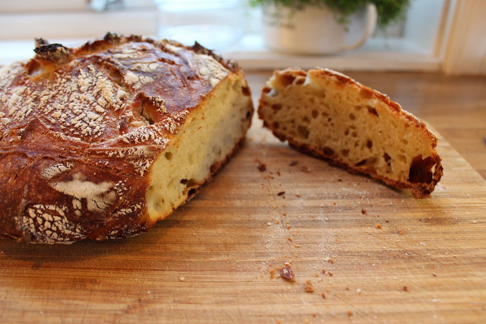 Monicas Matverden: Eltefritt landbrød med durumhvete