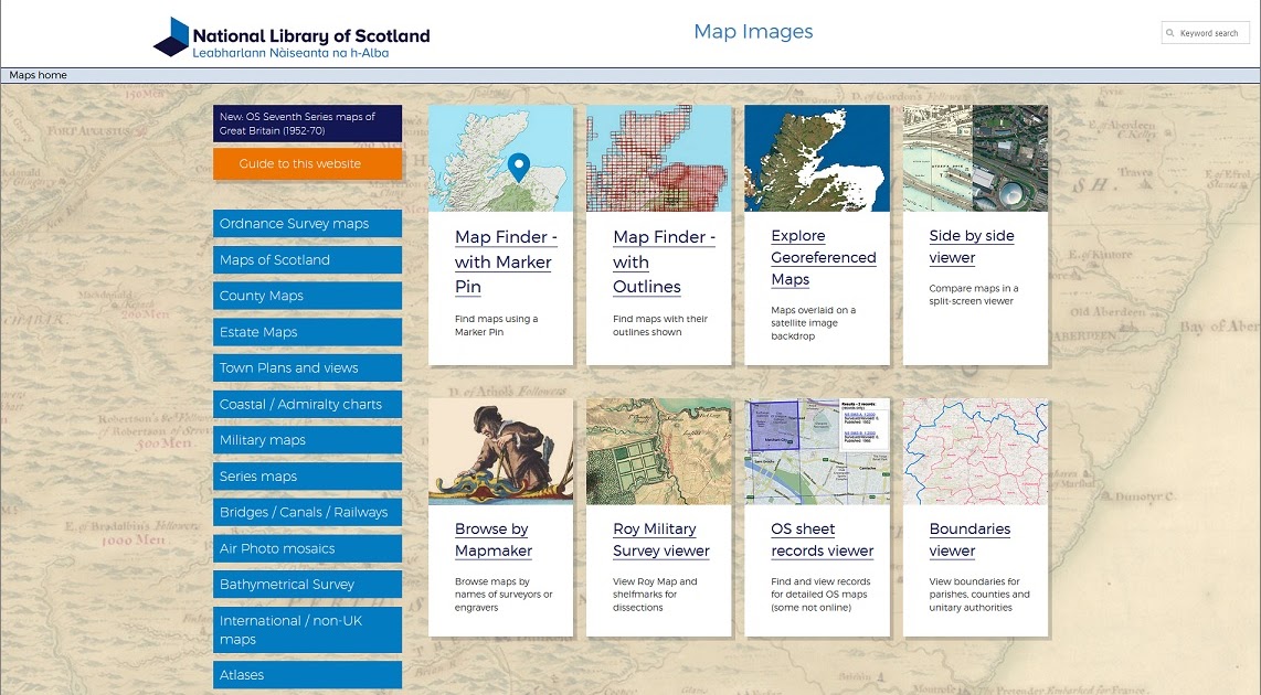 Scottish GENES: National Library of Scotland updates maps site and adds ...