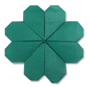 Origami A CLover instructions - Easy Origami instructions For Kids
