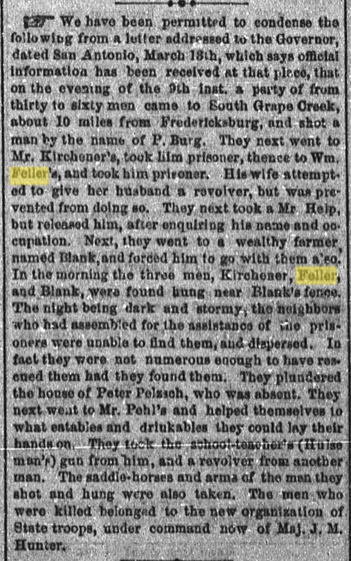 Gone To Texas: Feller Family