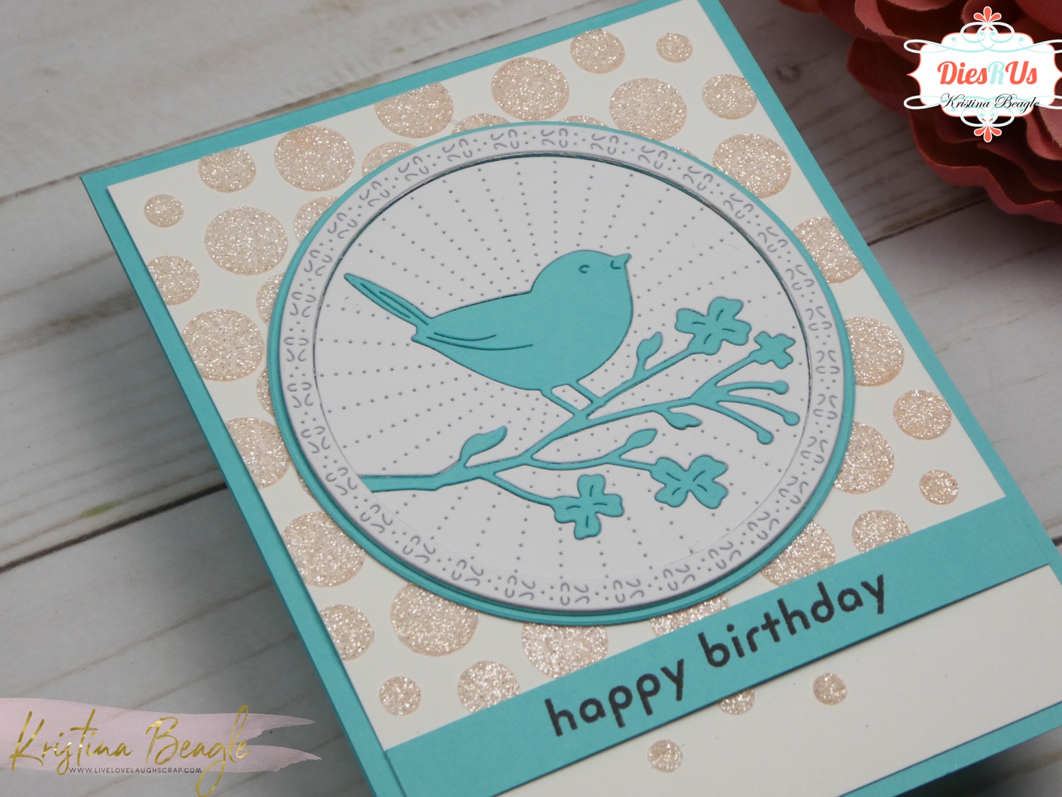 Dies R Us: Memory Box Perched Bird Birthday Card