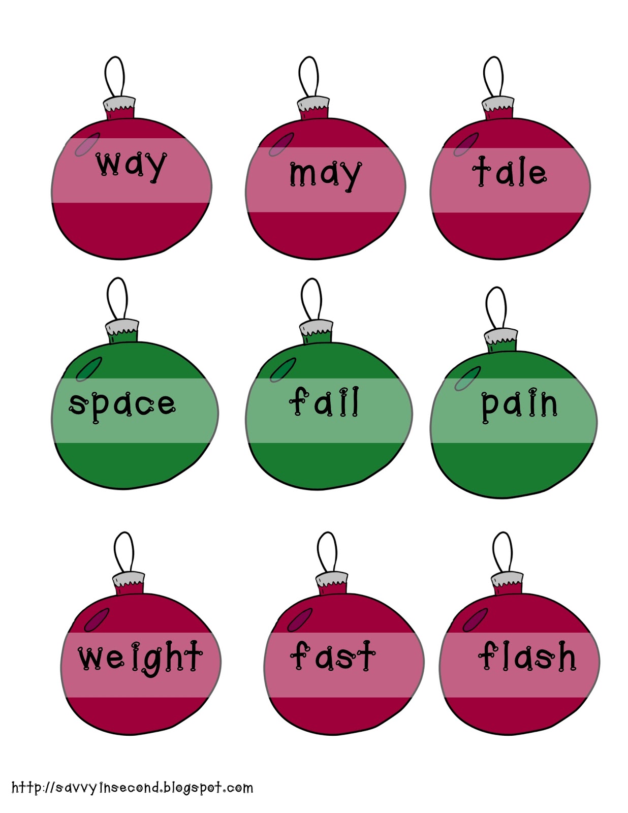 Savvy in Second: Christmas Literacy Centers