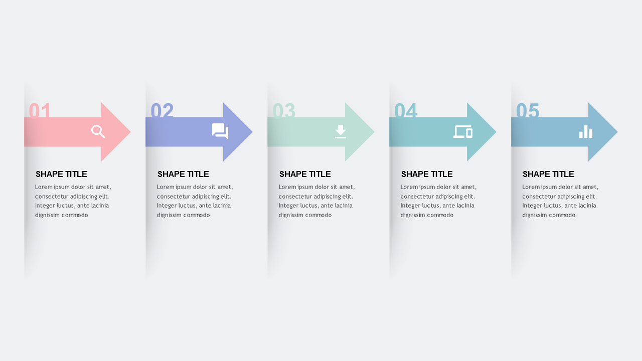 Free Download Template Powerpoint Horizontal Process Arrow Powerpoint ...